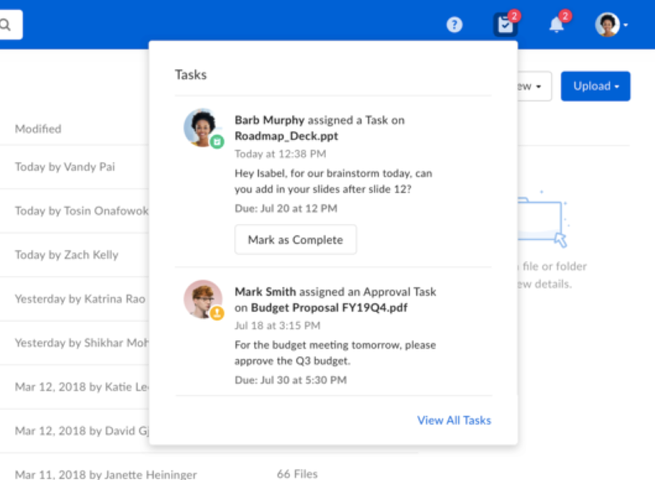 New and improved Tasks and Notifications are now live! | Box Blog