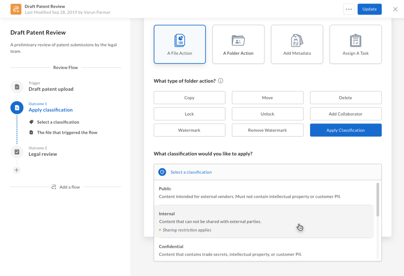 Automated, workflow-driven classification with Box Relay and Box Shield ...