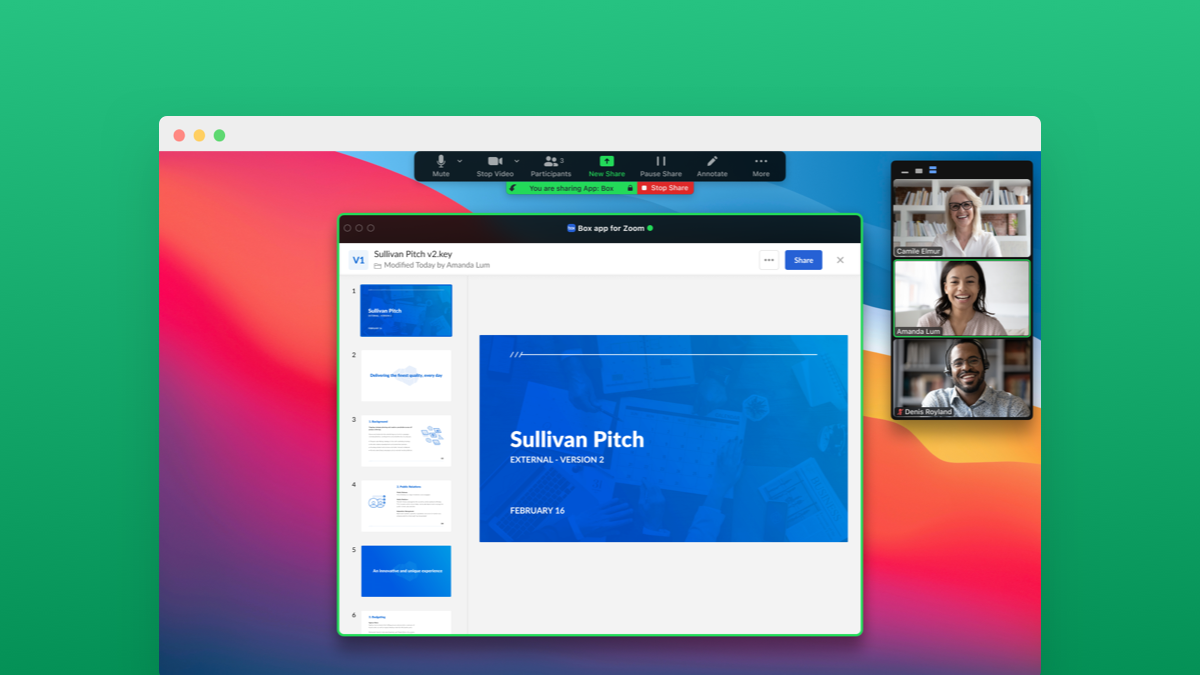 Secure content collaboration with the Box app for Zoom | Box Blog