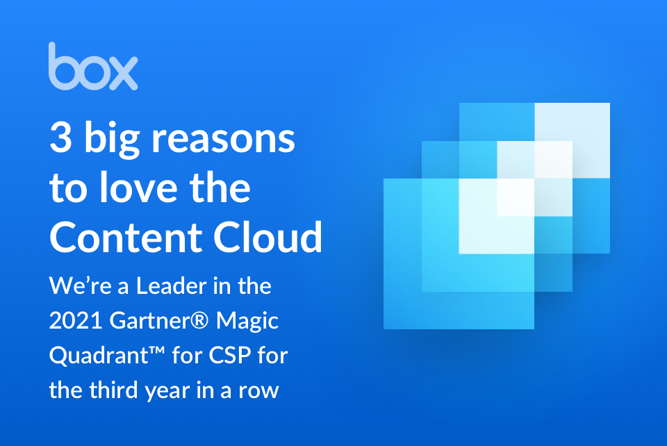 Box named a Leader by Gartner for the third year in a row | Box