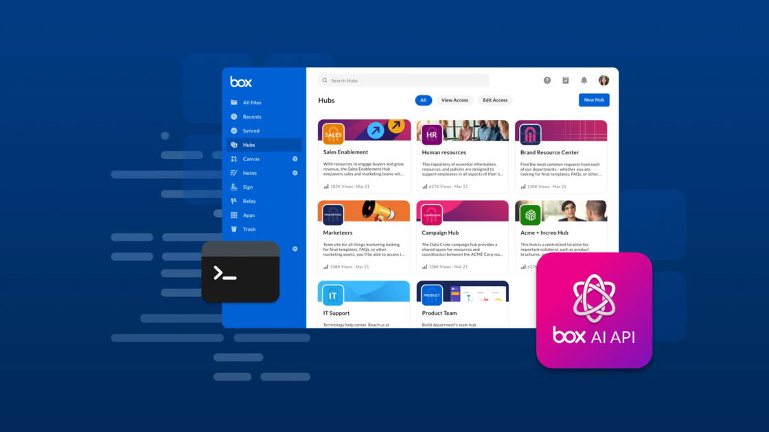 How to get advanced content insights from Box Hubs with Box AI API ...