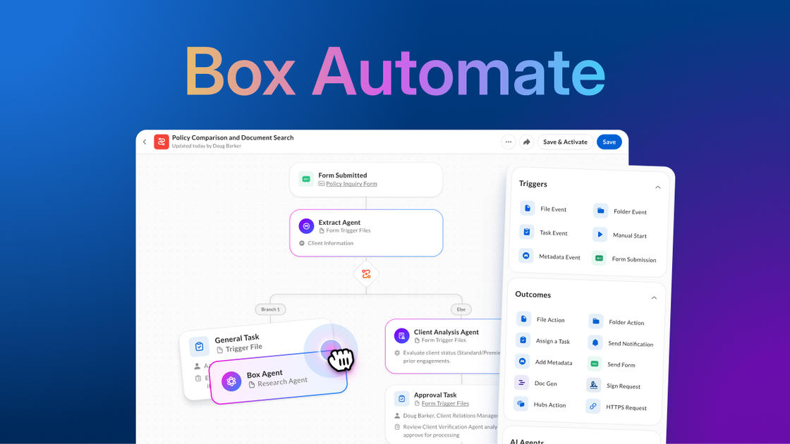 Introducing Box Automate: AI-powered workflow orchestration | Box Blog